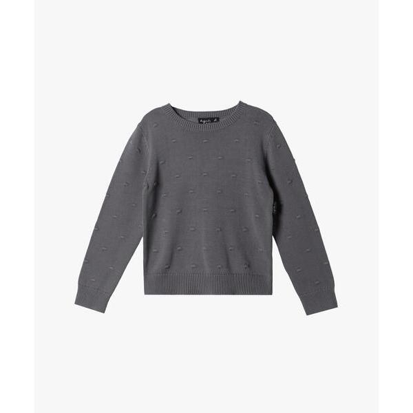 『タイムセール実施中』ZOZO問い合わせ番号:98371997ショップ:agnes b.，アニエスベーブランド:agnes b.，アニエスベー商品名:キッズ ドット コットン 長袖 ニットプルオーバーカテゴリ:トップス>ニット/セータ...