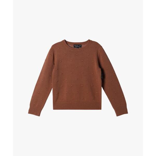 『タイムセール実施中』ZOZO問い合わせ番号:98372034ショップ:agnes b.，アニエスベーブランド:agnes b.，アニエスベー商品名:キッズ ドット コットン 長袖 ニットプルオーバーカテゴリ:トップス>ニット/セータ...