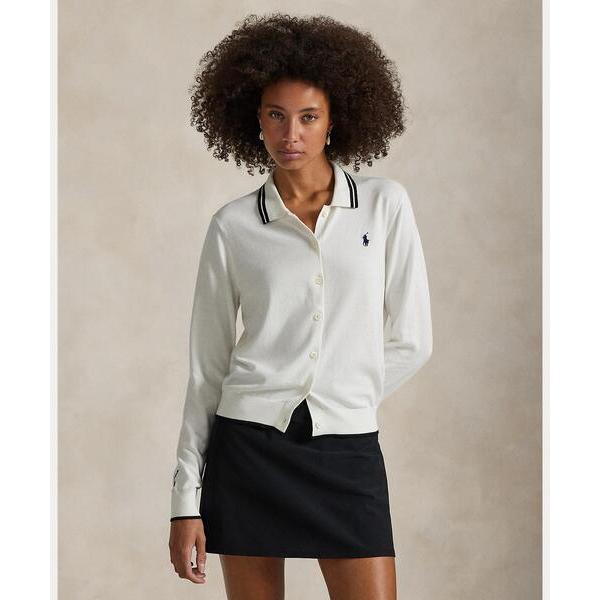 ZOZO問い合わせ番号:98372212ショップ:RLX GOLF，アールエルエックス ゴルフブランド:POLO GOLF，ポロ ゴルフ商品名:コットンブレンド ポロカラー カーディガンカテゴリ:トップス>カーディガン/ボレロブランド...