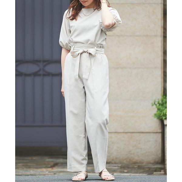 参考価格：4，950円発売時期：2024年06月コンディション：B（目立つ使用感なし）使用感が少ない、または気にならないアイテム袖：色移り付属品：ベルト参考商品名：【150cm前後の小柄さんサイズ】リネンライクパンツセットアップ参考品番：5...