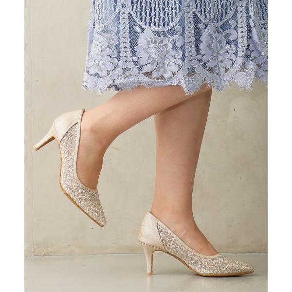 『タイムセール実施中』ZOZO問い合わせ番号:98433527ショップ:Ada.，エイダブランド:DEMETER，デメテル商品名:ポインテッドトゥ グリッター チュールパンプスカテゴリ:シューズ>パンプスブランド品番:dem3773-...