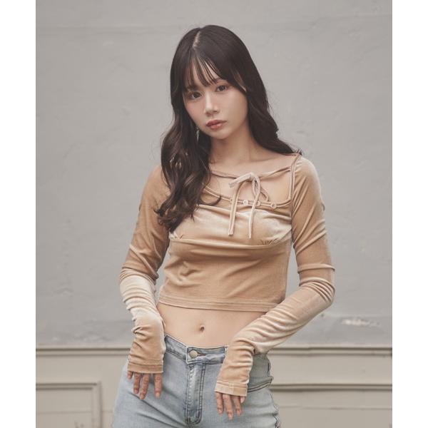 ZOZO問い合わせ番号:98434140ショップ:Lace Ladies，レースレディースブランド:M DOLLY，エムドリー，Lace Ladies，レースレディース商品名:*M DOLLY original* velor ribbon ...