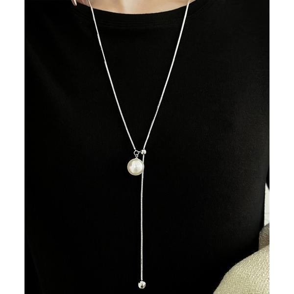 『タイムセール実施中』ZOZO問い合わせ番号:98434514ショップ:Rora，ローラブランド:Blanc de Blue，ブランドブルー商品名:パールループタイネックレスカテゴリ:アクセサリー>ネックレスブランド品番:1683ne...