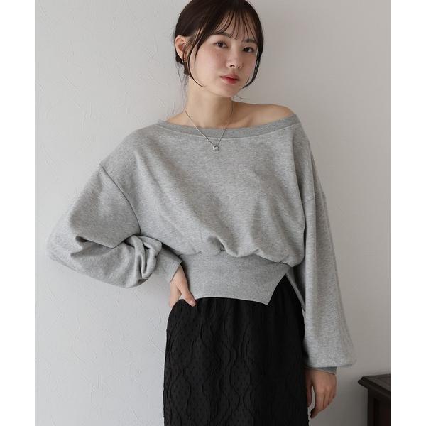 『タイムセール実施中』ZOZO問い合わせ番号:98434603ショップ:BLUEEAST，ブルーイーストブランド:BLUEEAST，ブルーイースト商品名:《新色追加》オフショルダースウェットカテゴリ:トップス>スウェットブランド品番:...