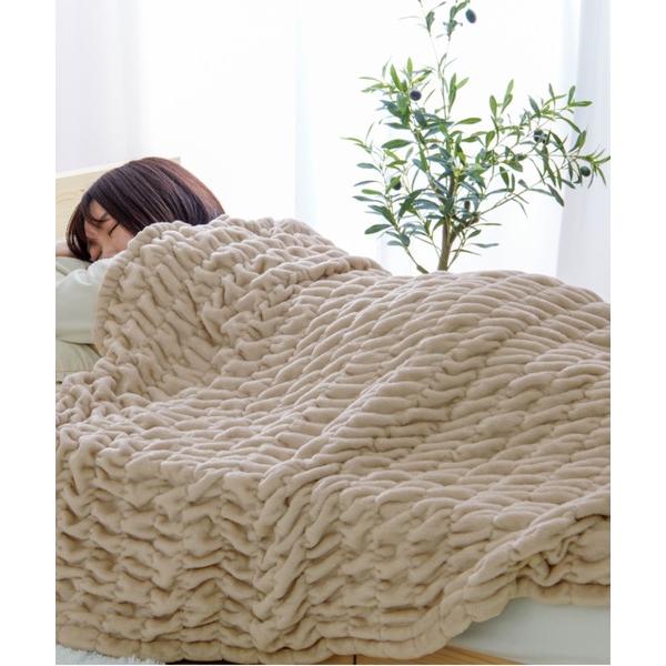 『タイムセール実施中』ZOZO問い合わせ番号:98435012ショップ:BELLUNA PLUS，ベルーナ プラスブランド:iellio，イエリオ商品名:フランネルくしゅくしゅ吸湿発熱毛布 / 寝具 掛け布団カテゴリ:インテリア>寝具...