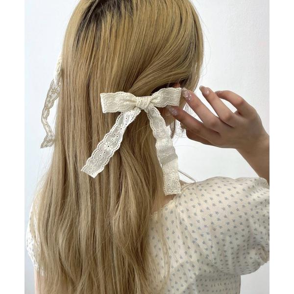 ZOZO問い合わせ番号:98466329ショップ:WEGO，ウィゴーブランド:WEGO，ウィゴー商品名:WEGO/【2点セット】フラワーレースリボンピンカテゴリ:ヘアアクセサリー>ヘアピンブランド品番:MO25SS07-SG0044素...