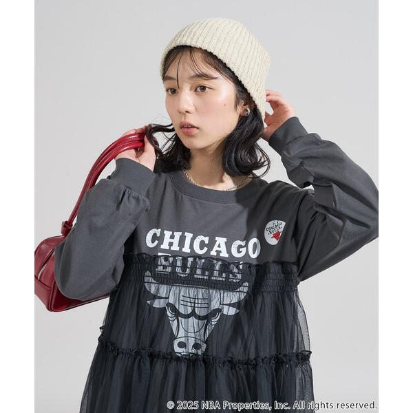 ZOZO問い合わせ番号:98466645ショップ:FREAK'S STORE，フリークスストアブランド:FREAK'S STORE，フリークスストア商品名:NBAチュールフリル ロンTカテゴリ:トップス>Tシャツ/カットソーブランド品...