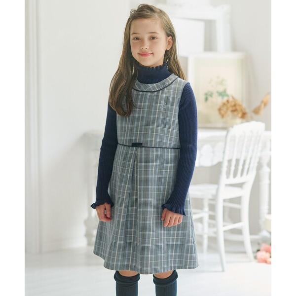 ZOZO問い合わせ番号:98467251ショップ:組曲，クミキョクブランド:組曲，クミキョク商品名:【110-140cm】グレンチェック ジャンスカカテゴリ:ワンピース/ドレス>ワンピースブランド品番:OPKGGW0927素材:モノト...