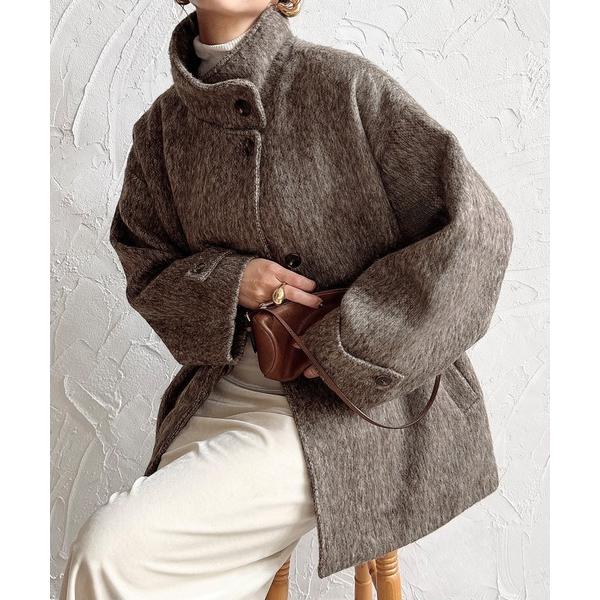 『タイムセール実施中』ZOZO問い合わせ番号:98468078ショップ:JUNOAH，ジュノアブランド:JUNOAH，ジュノア商品名:スタンドカラーシャギーコートカテゴリ:ジャケット/アウター>その他アウターブランド品番:frga07...