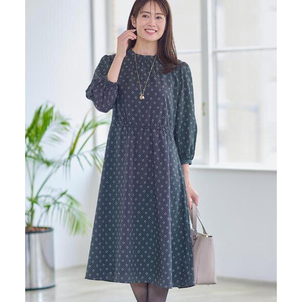 『タイムセール実施中』ZOZO問い合わせ番号:98468210ショップ:Reflect，リフレクトブランド:Reflect，リフレクト商品名:【きちんと見え／通勤／セレモニーにおすすめ◎】ドット×ダイヤ柄ワンピースカテゴリ:ワンピース/ドレ...