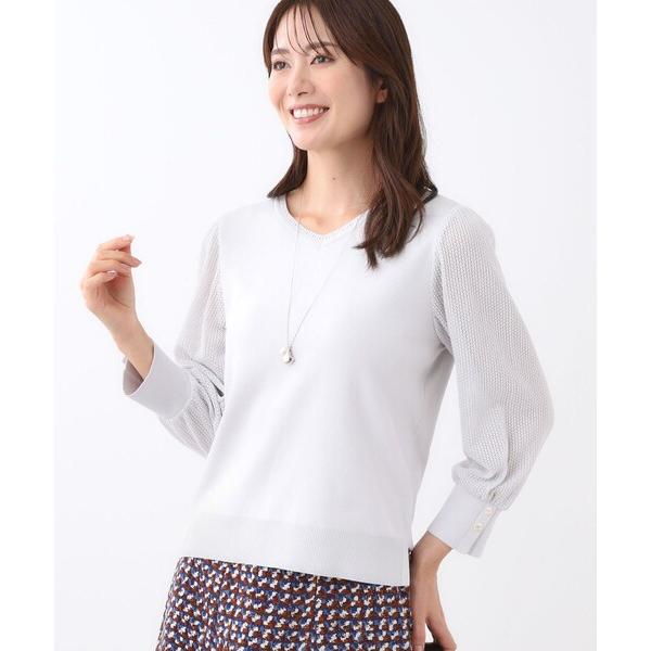 『タイムセール実施中』ZOZO問い合わせ番号:98468253ショップ:Reflect，リフレクトブランド:Reflect，リフレクト商品名:【秋映え◎】Vネック×メッシュスリーブニットカテゴリ:トップス>ニット/セーターブランド品番...