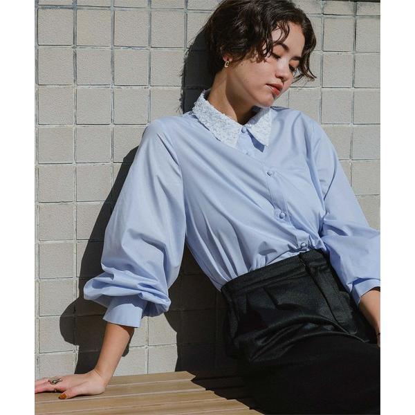 ZOZO問い合わせ番号:98469063ショップ:titivate，ティティベイトブランド:titivate，ティティベイト商品名:レース襟付デザインシャツカテゴリ:トップス>シャツ/ブラウスブランド品番:AHXP4423素材:【本体...