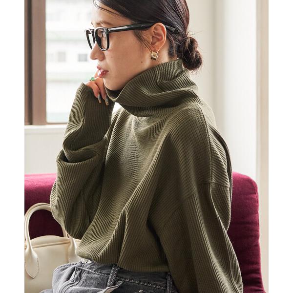 『タイムセール実施中』ZOZO問い合わせ番号:98469181ショップ:FREAK'S STORE，フリークスストアブランド:FREAK'S STORE，フリークスストア商品名:限定展開　ワッフル タートルネック チュニック プルオーバーカ...