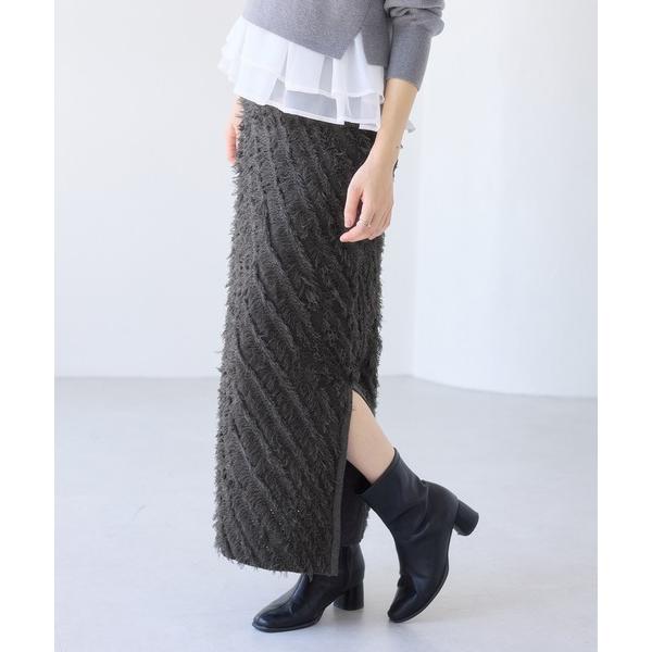 『セール実施中』ZOZO問い合わせ番号:98469430ショップ:VIS，ビスブランド:VIS，ビス商品名:フリンジニットナロースカートカテゴリ:スカート>スカートブランド品番:2025-B-BVC45120素材:（表地） ポリエステ...