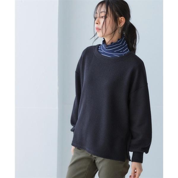 『タイムセール実施中』ZOZO問い合わせ番号:98494959ショップ:nissen，ニッセンブランド:nissen，ニッセン商品名:リブ見えカットソーサイドスリットプルオーバー＜大きいサイズ有＞カテゴリ:トップス>Tシャツ/カットソ...