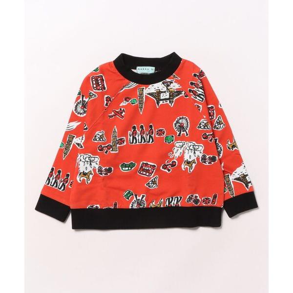 『セール実施中』ZOZO問い合わせ番号:98502234ショップ:HAKKA，ハッカブランド:hakka kids，ハッカキッズ商品名:ロンドンプリントオーバーサイズトレーナーカテゴリ:トップス>Tシャツ/カットソーブランド品番:32...