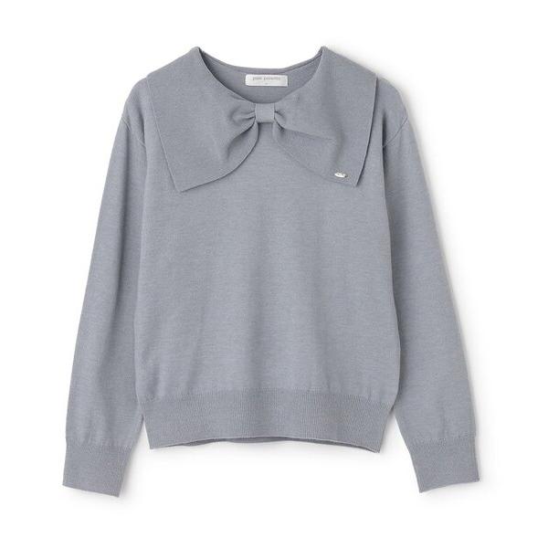 ZOZO問い合わせ番号:98502743ショップ:NARUMIYA ONLINE，ナルミヤ オンラインブランド:pom ponette junior，ポンポネットジュニア商品名:リボン衿ニットカテゴリ:トップス>ニット/セーターブラン...
