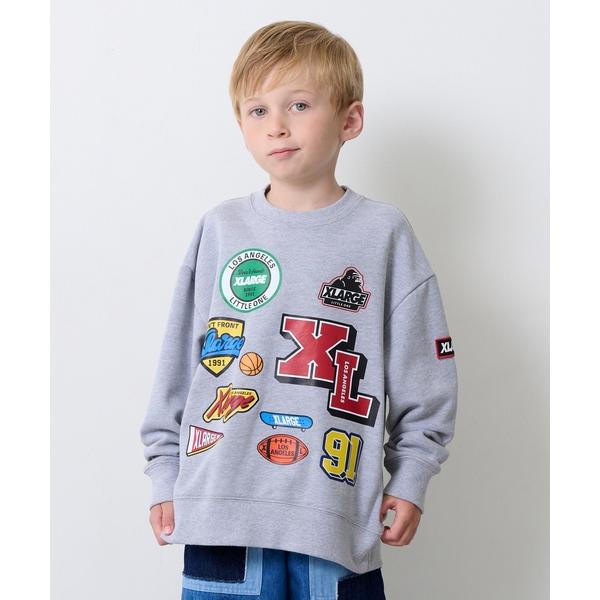 『セール実施中』ZOZO問い合わせ番号:98502767ショップ:X-girl Stages，エックスガール ステージスブランド:XLARGE KIDS，エクストララージキッズ商品名:カレッジワッペンプリントトレーナーカテゴリ:トップス&g...