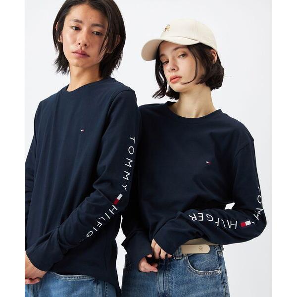 『タイムセール実施中』ZOZO問い合わせ番号:98502859ショップ:TOMMY HILFIGER，トミー ヒルフィガーブランド:TOMMY HILFIGER，トミーヒルフィガー商品名:【オンライン限定】ショルダーロゴロングスリーブTシャ...