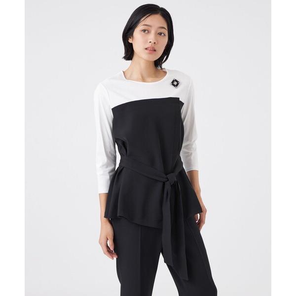 『セール実施中』ZOZO問い合わせ番号:98502907ショップ:SANYO SELECT，サンヨーセレクトブランド:TRANS WORK，トランスワーク商品名:【ウォッシャブル】ドライダブルクロス×スムースコンビカットソーカテゴリ:トップ...