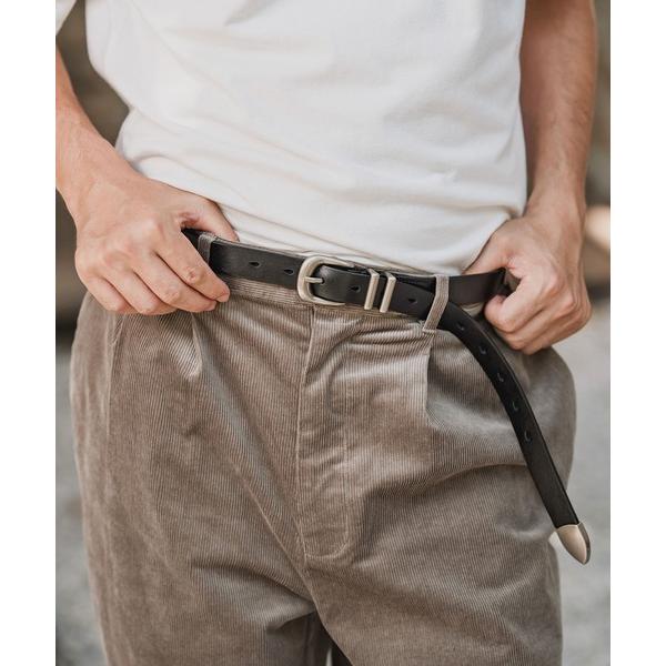 ZOZO問い合わせ番号:98504345ショップ:CAMBIO，カンビオブランド:CAMBIO，カンビオ商品名:mko13177-Edge Buckle Leather Belt レザーベルト(AI-252-008)カテゴリ:ファッション雑...