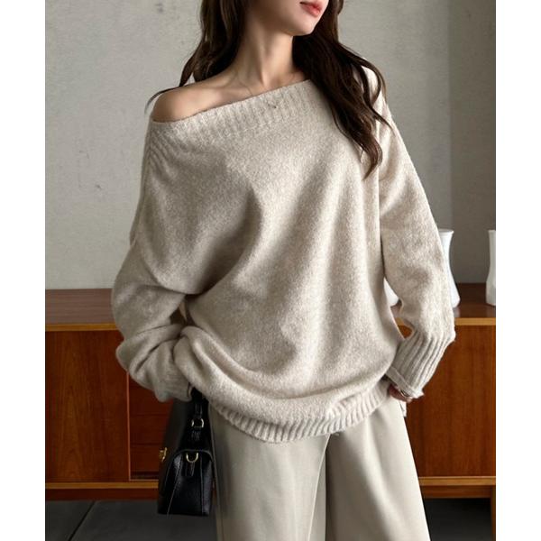 『タイムセール実施中』ZOZO問い合わせ番号:98505318ショップ:Ada.，エイダブランド:Eclat one，エクラワン，Ada.，エイダ商品名:【Eclat one】2WAY ボートネック ニットカテゴリ:トップス>ニット/...