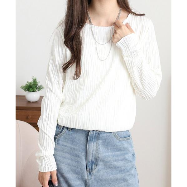 『タイムセール実施中』ZOZO問い合わせ番号:98505481ショップ:FUNALIVE，ファンアライブブランド:mitis，ミティス，FUNALIVE，ファンアライブ商品名:mitis ウェーブジャガード クルーネックロンTカテゴリ:トッ...