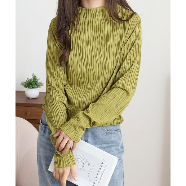 『タイムセール実施中』ZOZO問い合わせ番号:98505482ショップ:FUNALIVE，ファンアライブブランド:mitis，ミティス，FUNALIVE，ファンアライブ商品名:mitis ウェーブジャガード ボトルネックロンTカテゴリ:トッ...