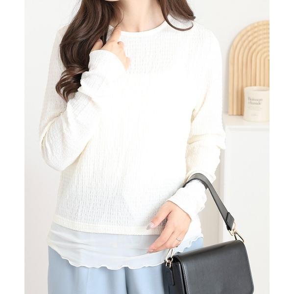 『タイムセール実施中』ZOZO問い合わせ番号:98505509ショップ:FUNALIVE，ファンアライブブランド:mitis，ミティス，FUNALIVE，ファンアライブ商品名:mitis シャーリング裾シアーロンTカテゴリ:トップス>...