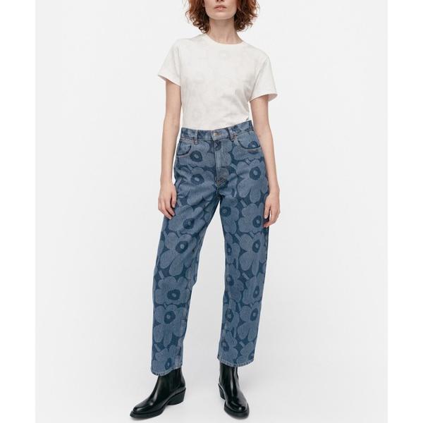 ZOZO問い合わせ番号:98505933ショップ:marimekko，マリメッコブランド:marimekko，マリメッコ商品名:【ノベルティ付】《Maridenim》 Unikko / Barrel Unikko jeans　pantsカテ...
