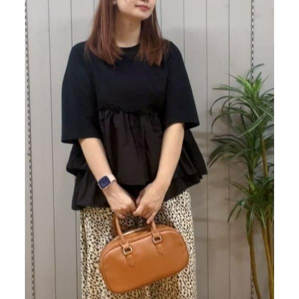 ZOZO問い合わせ番号:98538230ショップ:Right-on，ライトオンブランド:Right-on，ライトオン商品名:【HONEYSUCKLE ROSE】接触冷感裾切り替えデザインＴシャツカテゴリ:トップス>Tシャツ/カットソー...