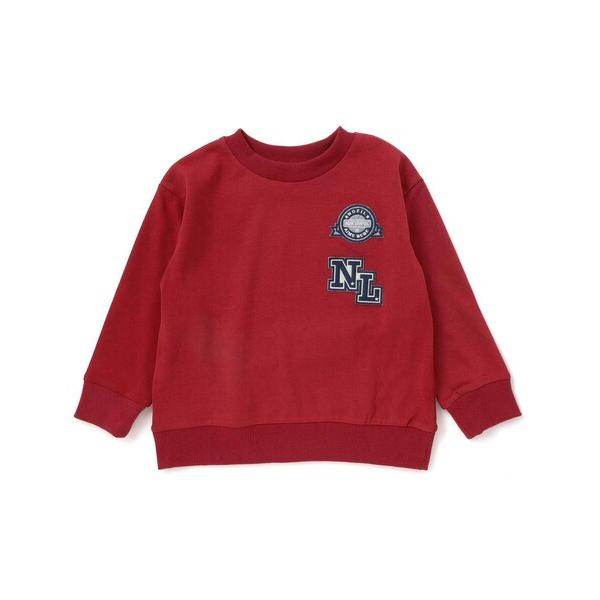 『タイムセール実施中』ZOZO問い合わせ番号:98538432ショップ:BEBE ONLINE STORE，ベベ オンラインストアブランド:Noeil aime BeBe，ノイユエイムベベ商品名:インレイワッペン付きトレーナーカテゴリ:トッ...