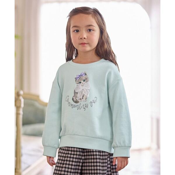 『セール実施中』ZOZO問い合わせ番号:98539096ショップ:ANY，エニィブランド:ANY，エニィ商品名:ネコプリント トレーニャーカテゴリ:トップス>スウェットブランド品番:TOFSGA0431素材:エクリュ/ミント/ネイビー...