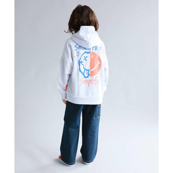『タイムセール実施中』ZOZO問い合わせ番号:98541125ショップ:Mac-House，マックハウスブランド:Mac-House，マックハウス商品名:Simplify BOYSスマイルプリントBIGパーカー【ダンス系】カテゴリ:トップス...