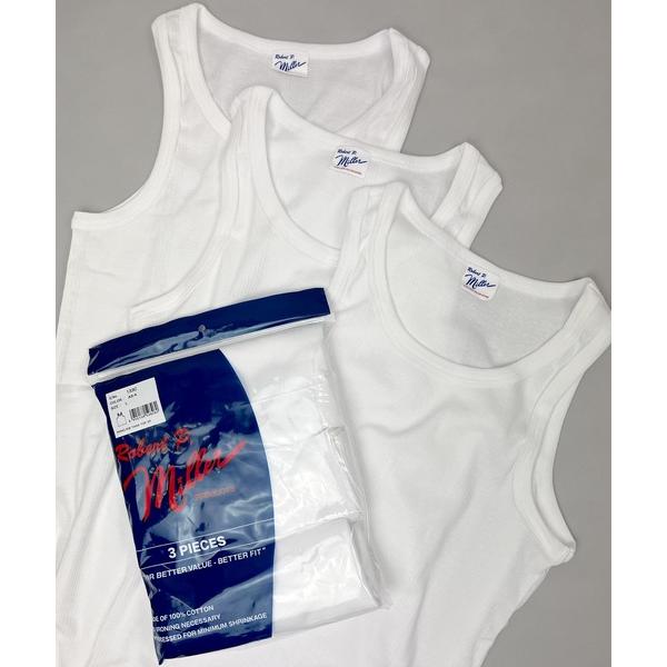 ZOZO問い合わせ番号:98541172ショップ:yield，イールドブランド:MILLER，ミラー，yield，イールド商品名:【Robert P. Miller】ロバート・ピー・ミラー 3P パネルリブ タンクトップ 3枚組 133Cカ...