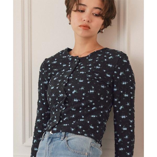 『タイムセール実施中』ZOZO問い合わせ番号:98541207ショップ:titivate，ティティベイトブランド:titivate，ティティベイト商品名:前後2wayフラワージャガードカットソートップスカテゴリ:トップス>カーディガン...