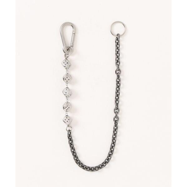 『タイムセール実施中』ZOZO問い合わせ番号:98541498ショップ:SPINNS，スピンズブランド:SPINNS，スピンズ商品名:アンティークシルバーウォレットチェーン/ダイスモチーフカテゴリ:財布/小物>ウォレットチェーンブラン...