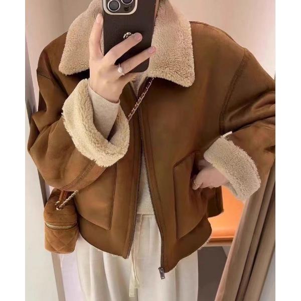 『タイムセール実施中』ZOZO問い合わせ番号:98542406ショップ:Teem Store，チームストアブランド:Mejoul，メジュール商品名:フェイクムートン 裏ボアジップブルゾンカテゴリ:ジャケット/アウター>ブルゾンブランド...