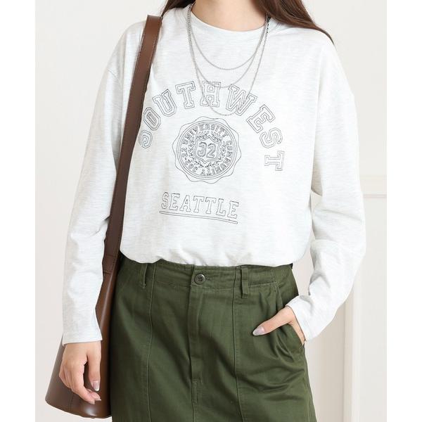 『タイムセール実施中』ZOZO問い合わせ番号:98542469ショップ:FUNALIVE，ファンアライブブランド:Quelle Chance，ケルシャンス，FUNALIVE，ファンアライブ商品名:ステッチ刺繍　長袖Tシャツカテゴリ:トップス...