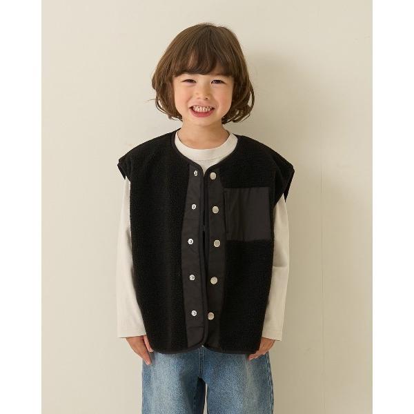 『セール実施中』ZOZO問い合わせ番号:98542705ショップ:petit main，プティマインブランド:b・ROOM，ビールーム商品名:【組み合わせ自由シリーズ】ボアベストカテゴリ:トップス>ベストブランド品番:9853301素...