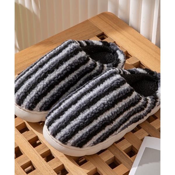 『セール実施中』ZOZO問い合わせ番号:98543185ショップ:Teem Store，チームストアブランド:pyornim，ピョルニム商品名:【25年秋冬新作】アソートもこもこ ボアルームシューズ いちご レインボー ストライプ ハートカ...