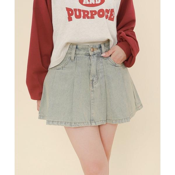 『セール実施中』ZOZO問い合わせ番号:98573695ショップ:WEGO，ウィゴーブランド:WOND，ウォンド，WEGO，ウィゴー商品名:WOND/タックデニムミニスカパンカテゴリ:スカート>デニムスカートブランド品番:WD25AU...