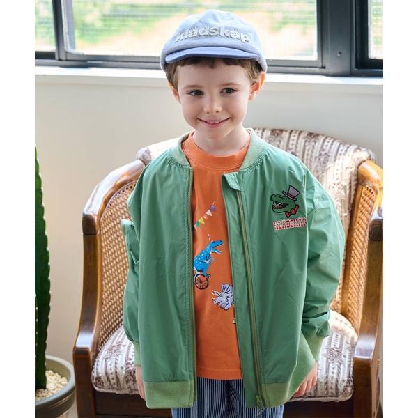 『タイムセール実施中』ZOZO問い合わせ番号:98573828ショップ:NARUMIYA ONLINE，ナルミヤ オンラインブランド:kladskap，クレードスコープ商品名:サーカスザウルス/恐竜MA-1ブルゾンカテゴリ:ジャケット/アウ...