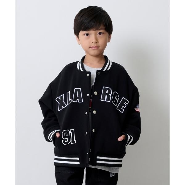 『セール実施中』ZOZO問い合わせ番号:98573856ショップ:X-girl Stages，エックスガール ステージスブランド:XLARGE KIDS，エクストララージキッズ商品名:サガラOGダンボールニットスタジャンカテゴリ:ジャケット...