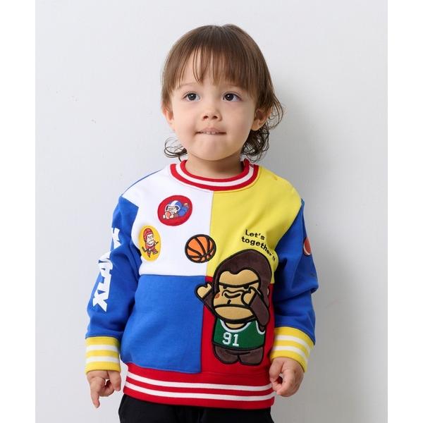 『セール実施中』ZOZO問い合わせ番号:98573862ショップ:X-girl Stages，エックスガール ステージスブランド:XLARGE KIDS，エクストララージキッズ商品名:ファニーゴリラマルチカラートレーナーカテゴリ:トップス&...