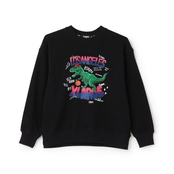 『セール実施中』ZOZO問い合わせ番号:98573871ショップ:X-girl Stages，エックスガール ステージスブランド:XLARGE KIDS，エクストララージキッズ商品名:バスケット恐竜トレーナーカテゴリ:トップス>スウェ...