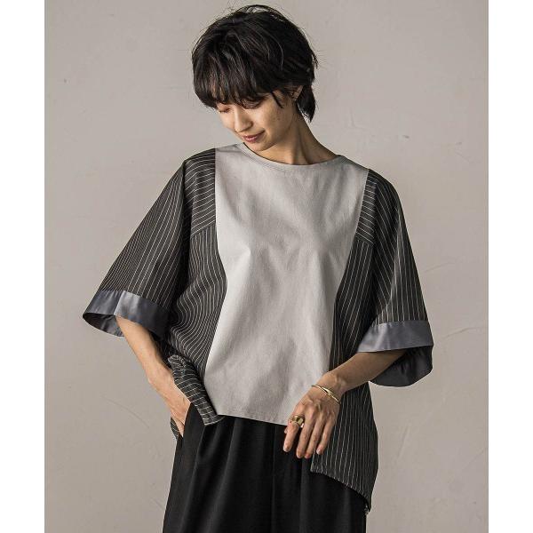 『セール実施中』ZOZO問い合わせ番号:98574087ショップ:MAYSON GREY，メイソングレイブランド:MAYSON GREY，メイソングレイ商品名:ストライプドッキングフロントドロストプルオーバー≪洗濯機で洗える≫カテゴリ:トッ...