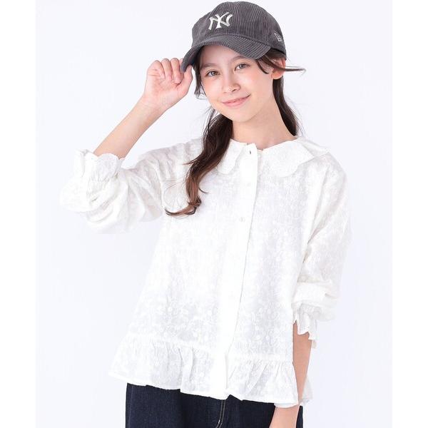 『セール実施中』ZOZO問い合わせ番号:98574781ショップ:SHIPS KIDS，シップス キッズブランド:SHIPS，シップス商品名:SHIPS KIDS:140〜150cm /刺繍 フリルカラー ブラウスカテゴリ:トップス>...