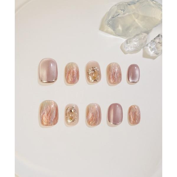 『タイムセール実施中』※このアイテムは返品・交換対象外商品です。コスメ商品ZOZO問い合わせ番号:98575185ショップ:Anail，エーネイルブランド:Anail，エーネイル商品名:水光ネイルサーモンピンクオーロラニュアンスビジューショ...