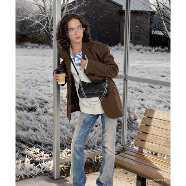 ZOZO問い合わせ番号:98575403ショップ:CHARLES &amp; KEITH，チャールズ＆キースブランド:CHARLES &amp; KEITH，チャールズ &amp; キース商品名:Philomena クリンクルエフェクトチェ...